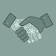 Snowflake Hand Shake, Vectors | GraphicRiver