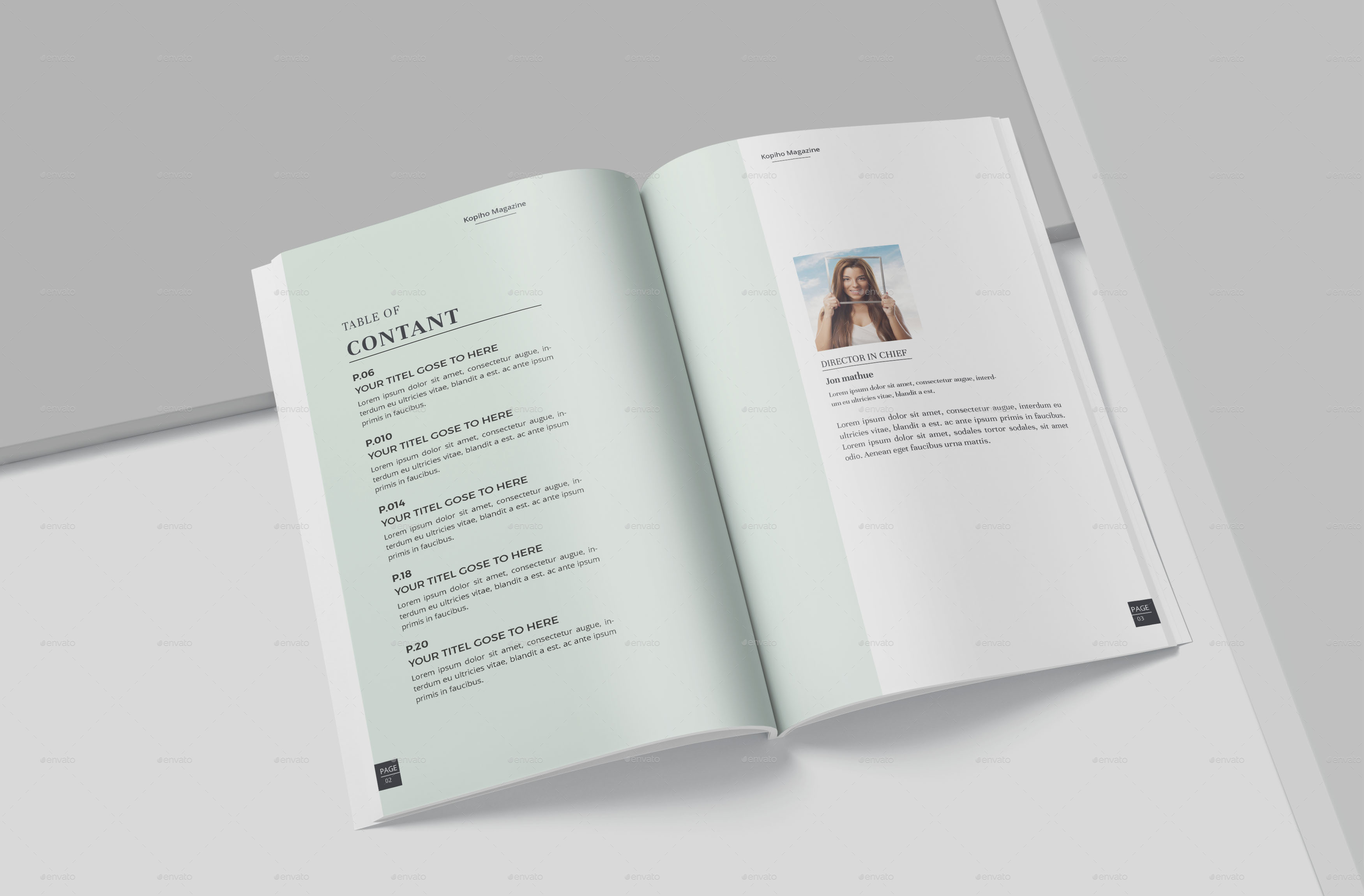 Minimal Magazine, Print Templates | GraphicRiver
