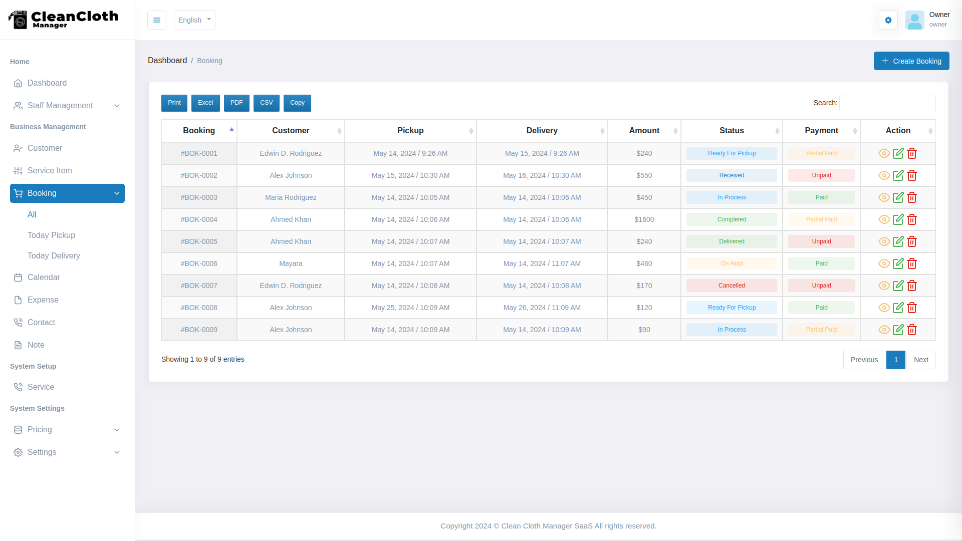 CleanCloth Manager SaaS - Laundry Management System by smartwebinfotech