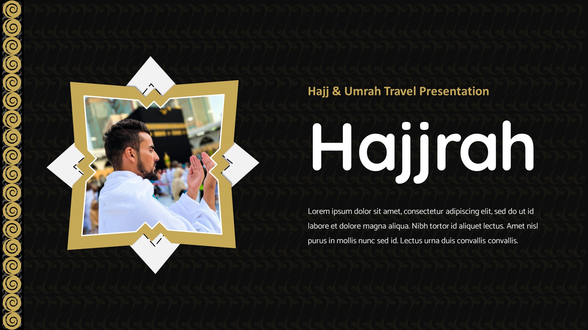 Hajjrah - Hajj & Umrah Google Slides Template, Presentation Templates
