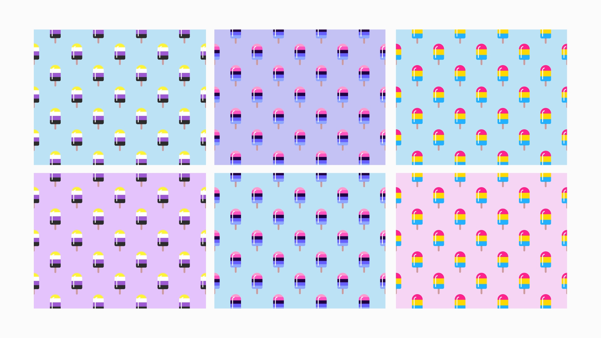 29 LGBTIA+ Pride Flag Popsicle Patterns Photoshop Add-on for Pride 2024 ...