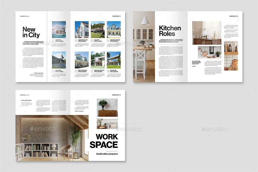Real Estate Magazine Template, Print Templates | GraphicRiver