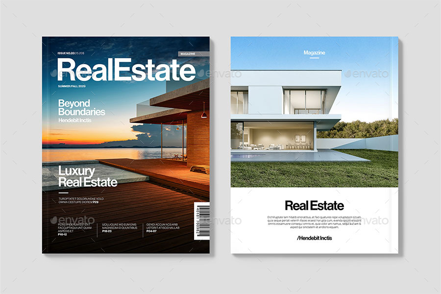 Real Estate Magazine Template, Print Templates | GraphicRiver