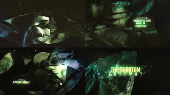 Abstract Technology Black Crumpled Paper Film Credit, After Effects ...