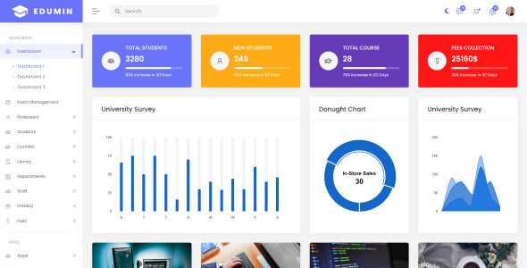 EduMin - PHP Education Admin Dashboard Bootstrap Template by dexignlabs