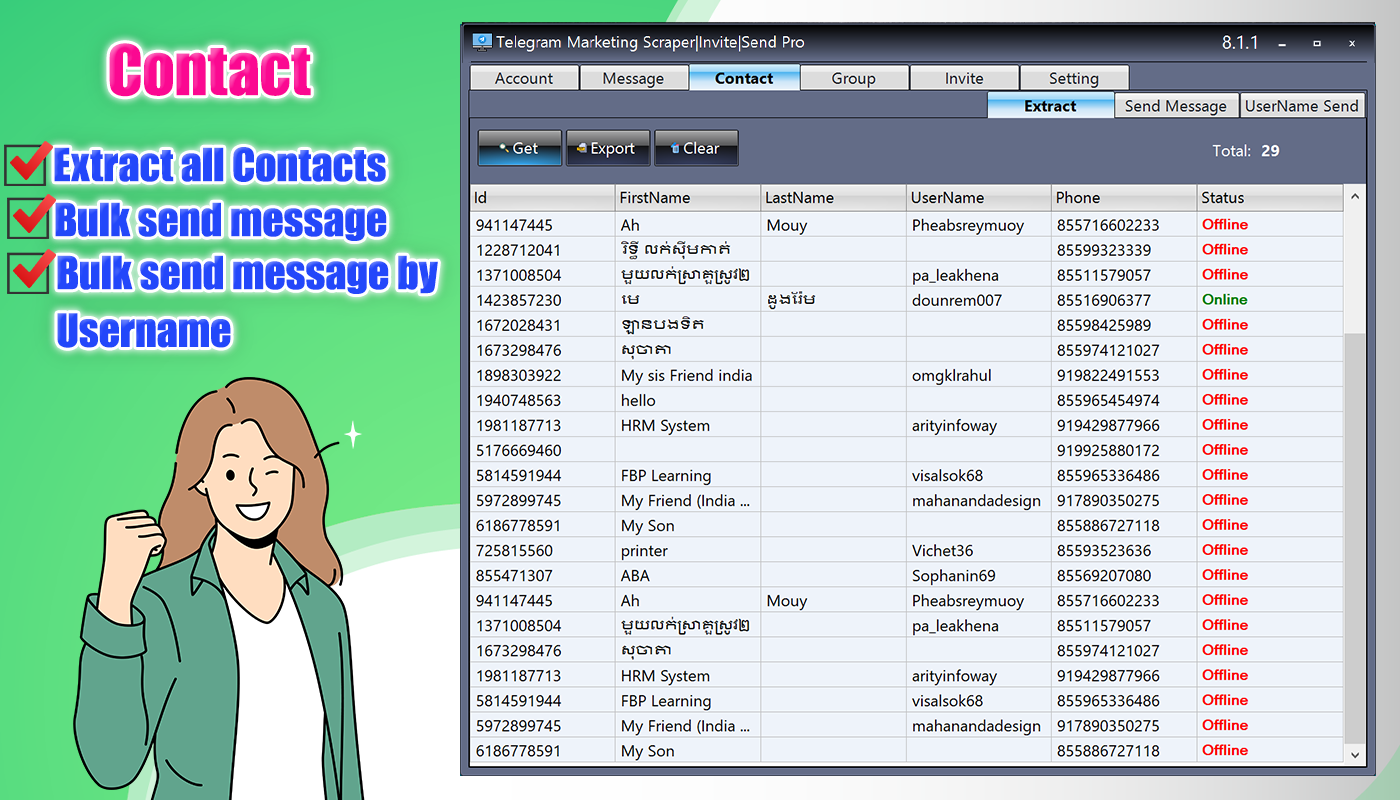 Telegram Scraper & Bulk Sender – Smart Group Extractor & Auto Add ...