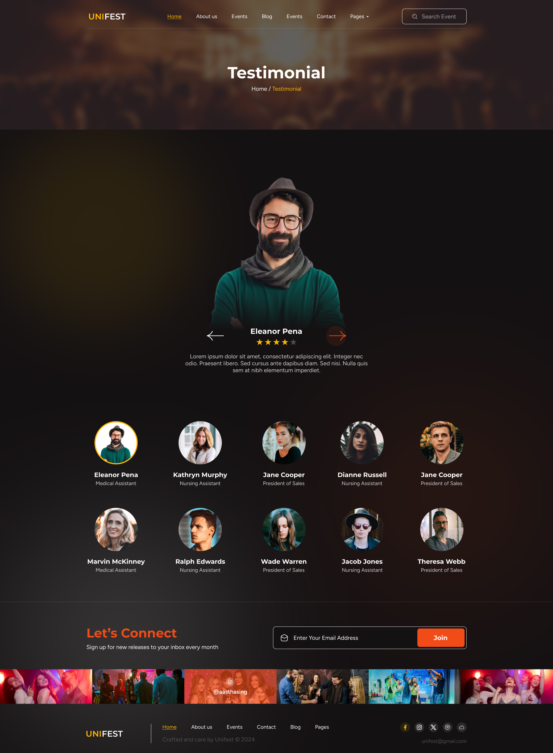 Unifest - Event Management Agency Figma Template by wpbunch | ThemeForest