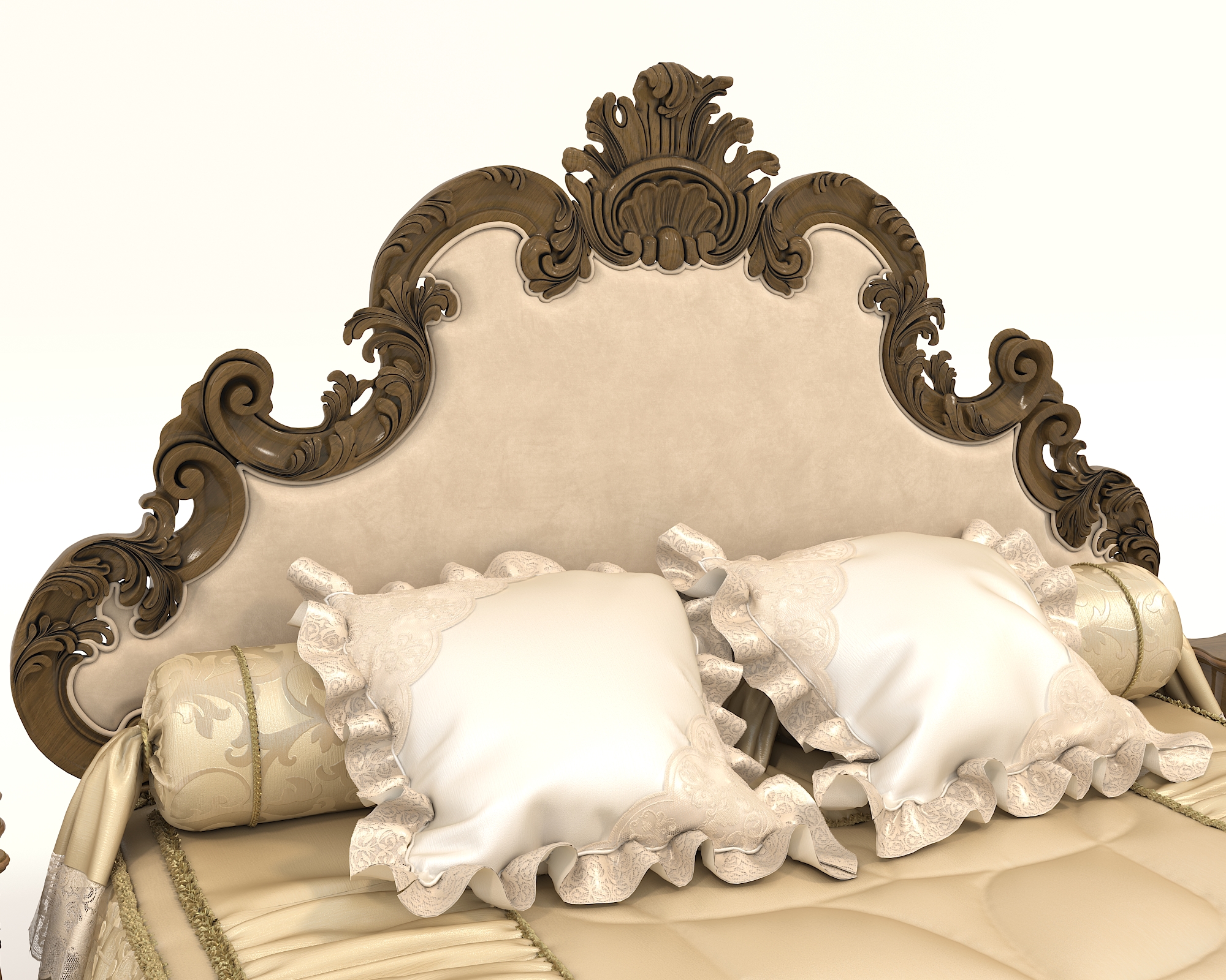 Classic European style Bed set 58 by nhattuankts | 3DOcean