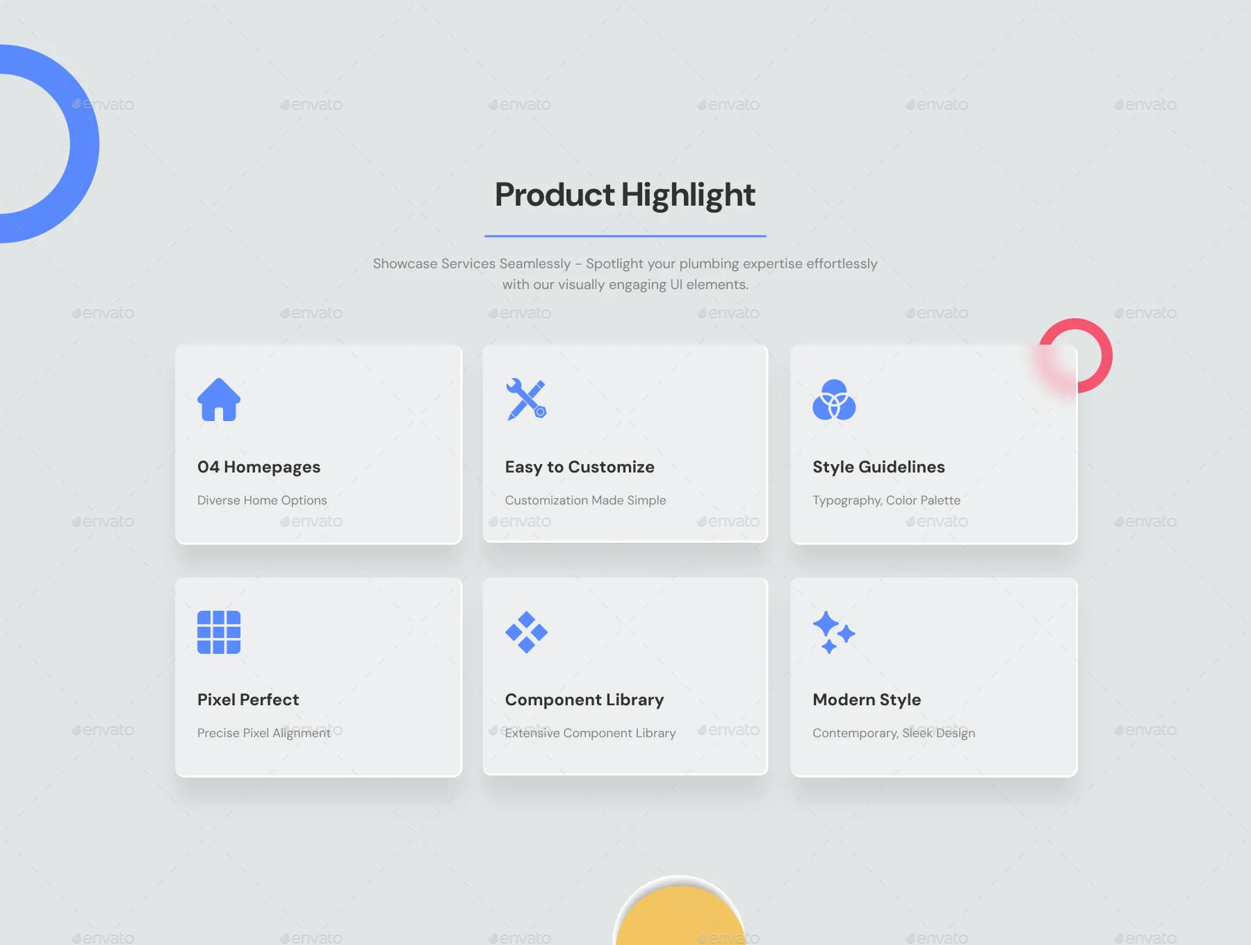 Plumbit: Plumber Service Web UI Kit Figma Template, Web Elements ...