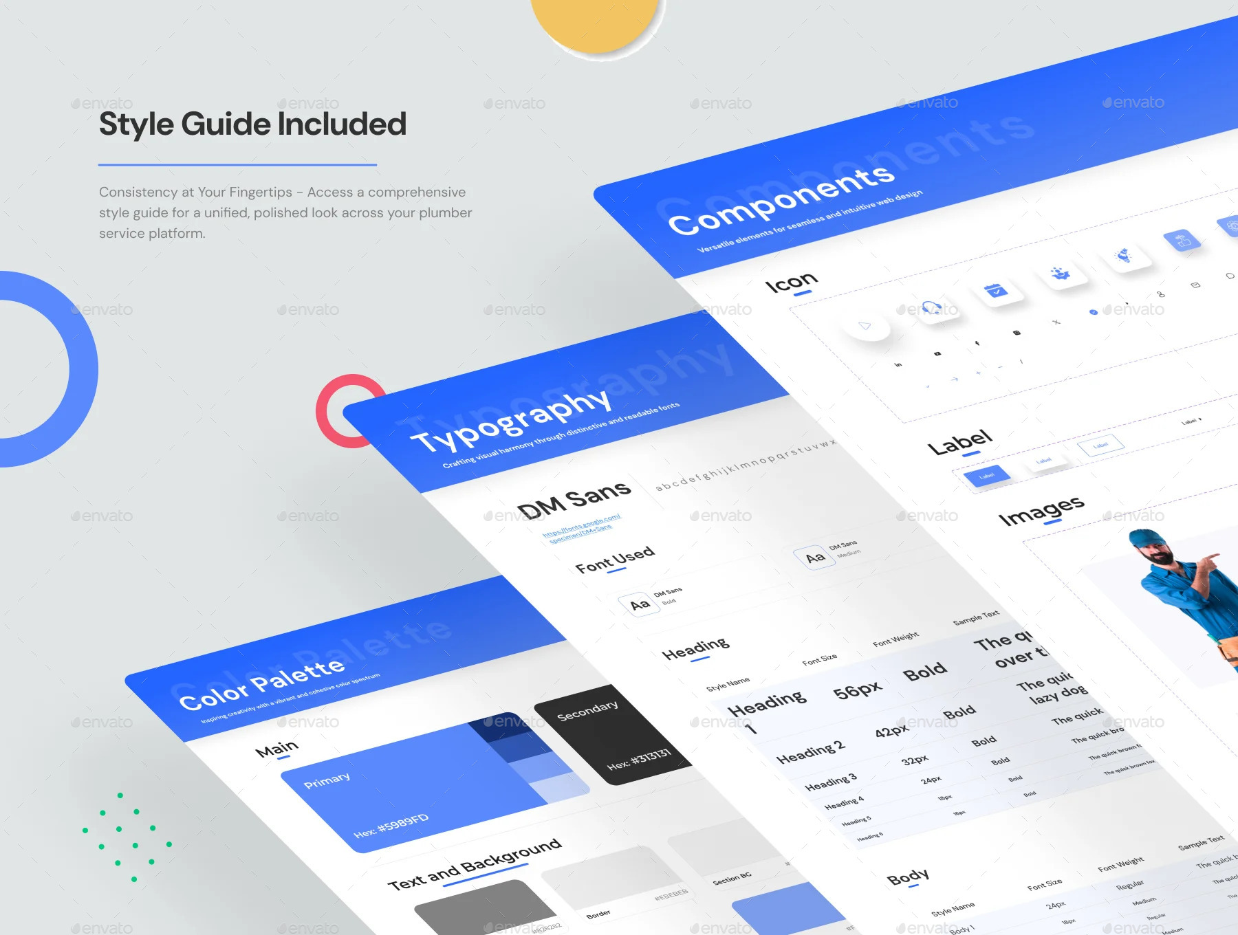 Plumbit: Plumber Service Web UI Kit Figma Template, Web Elements ...