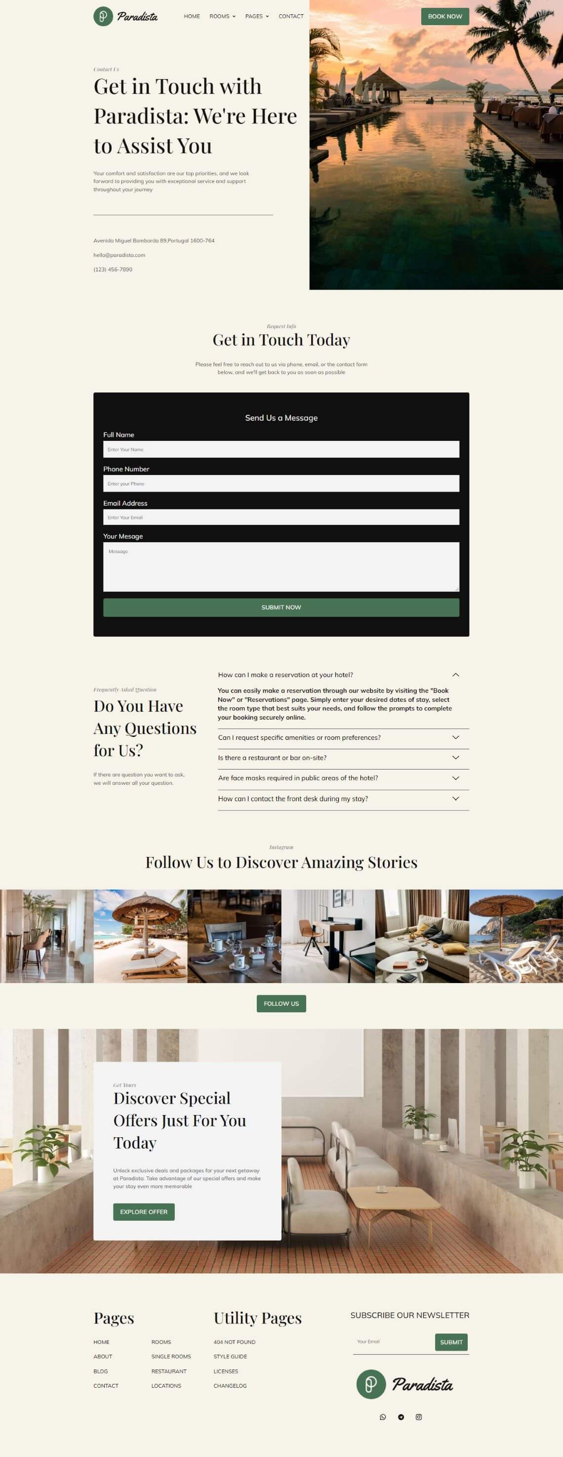 Paradista - Luxurious Accommodation Elementor Template Kit by ...
