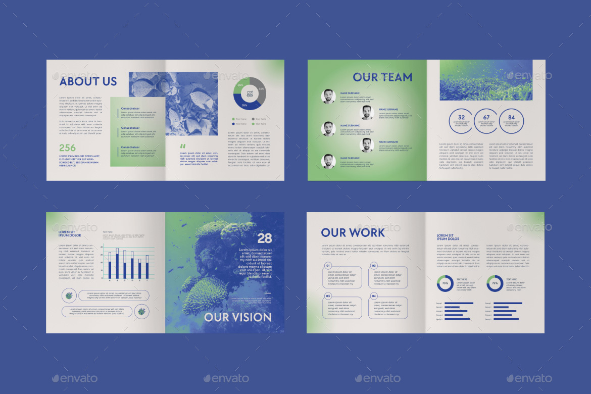 Square Company Profile Template, Print Templates | GraphicRiver