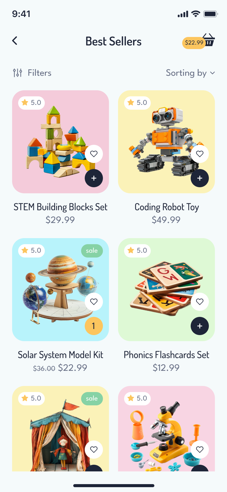 BrainNest - Educational Toys & Games Store App Figma UI Template by ...