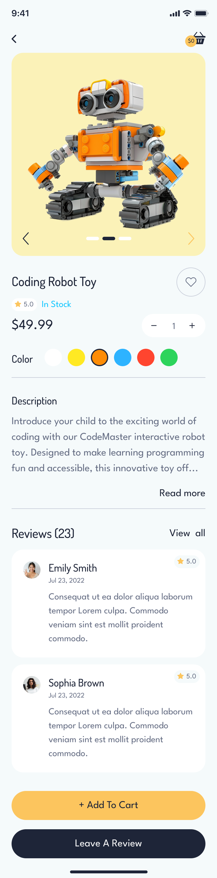 BrainNest - Educational Toys & Games Store App Figma UI Template by ...