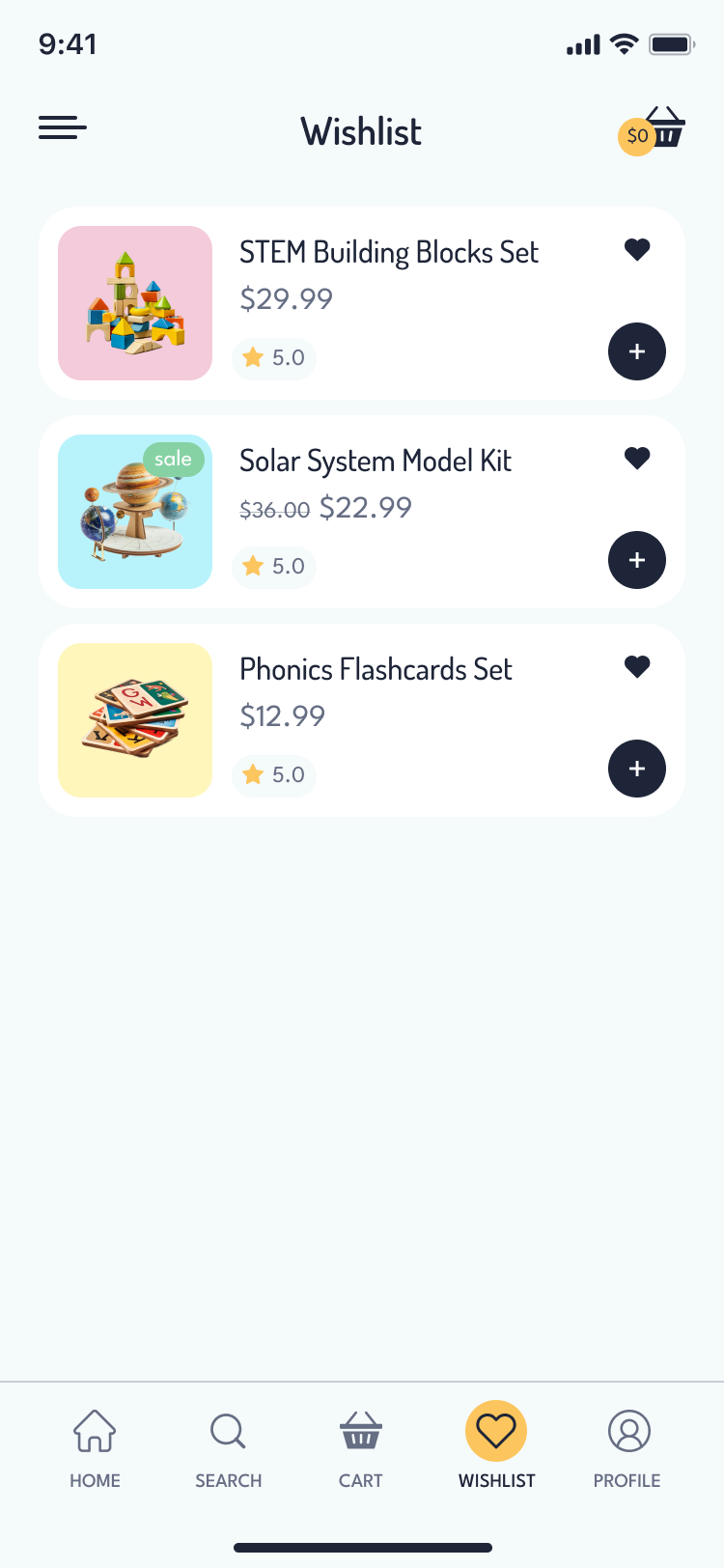 BrainNest - Educational Toys & Games Store App Figma UI Template by ...