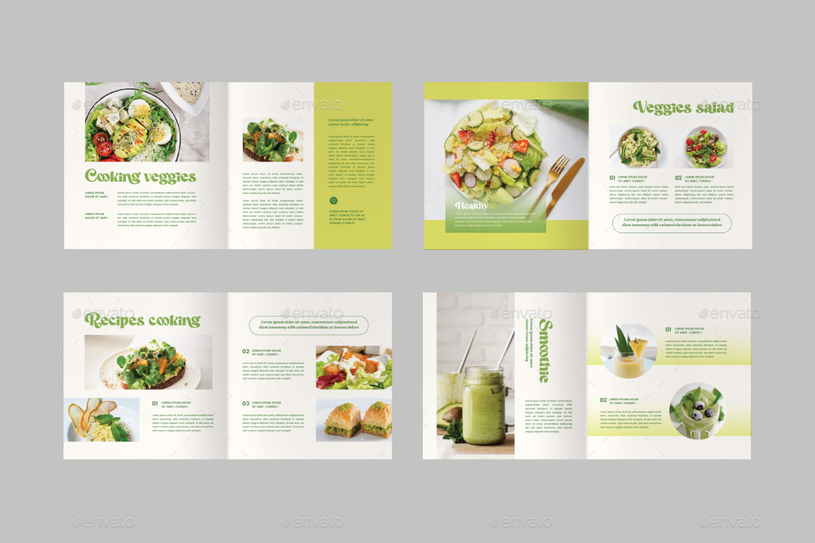 Food Recipe Brochure, Print Templates | GraphicRiver