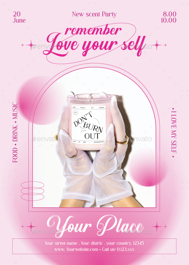 Scented Candle Launch Flyer, Print Templates | GraphicRiver