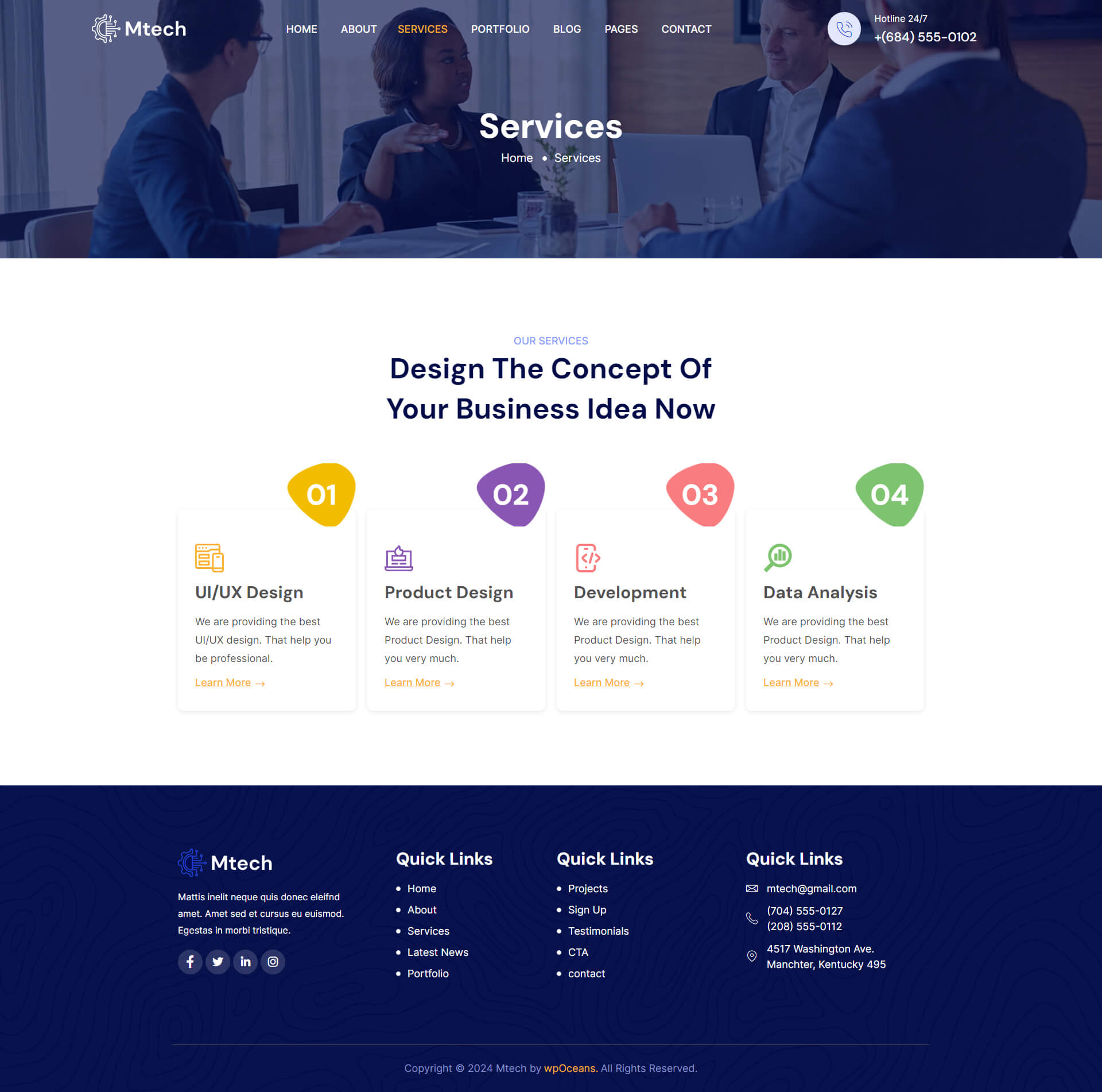 Mtech - IT Solutions & Technology Elementor Template Kit by wpoceans