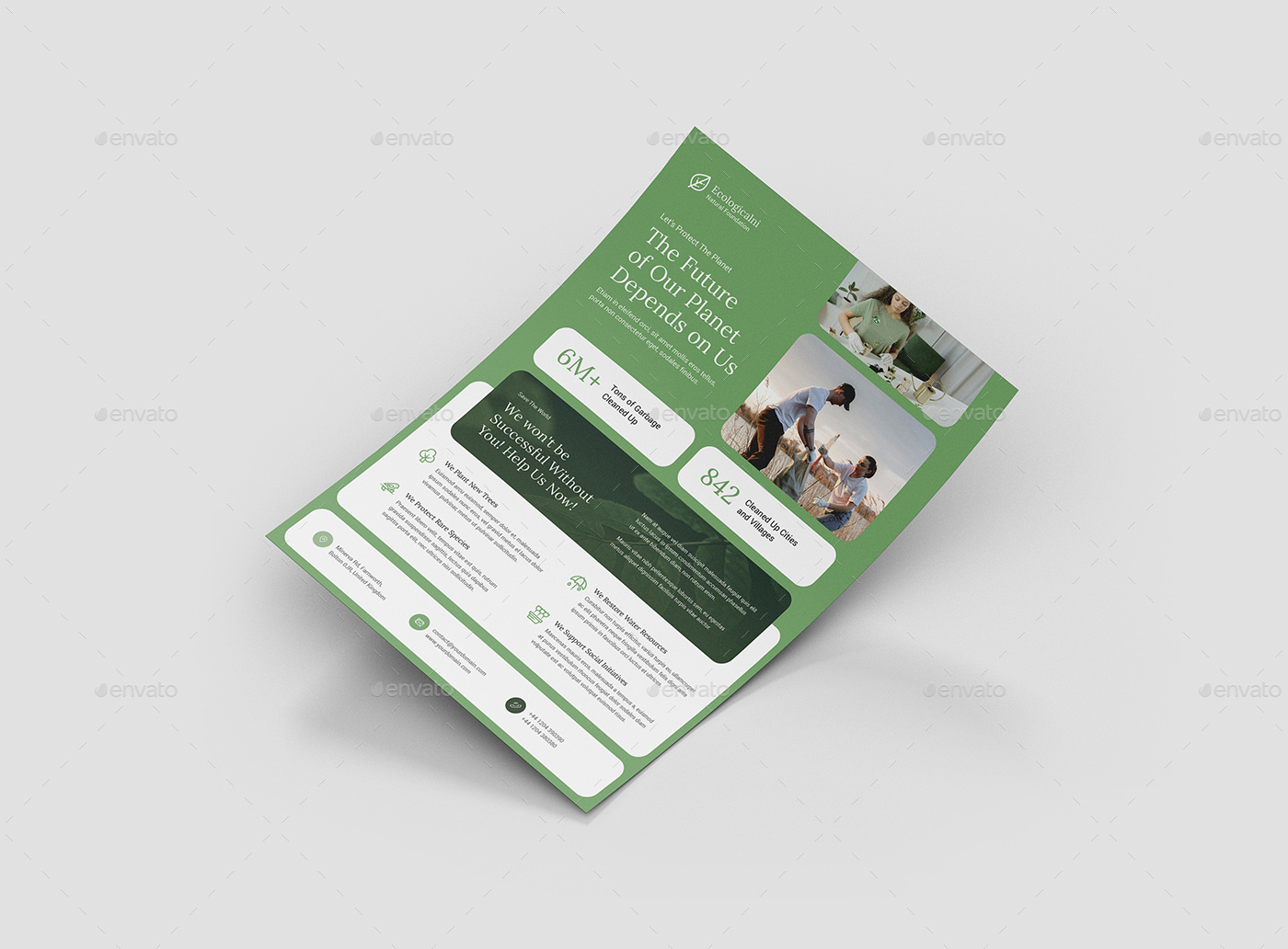 Ecology Flyer Template, Print Templates | GraphicRiver