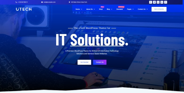 uTech - IT Solutions Services by BDEXPERT | ThemeForest