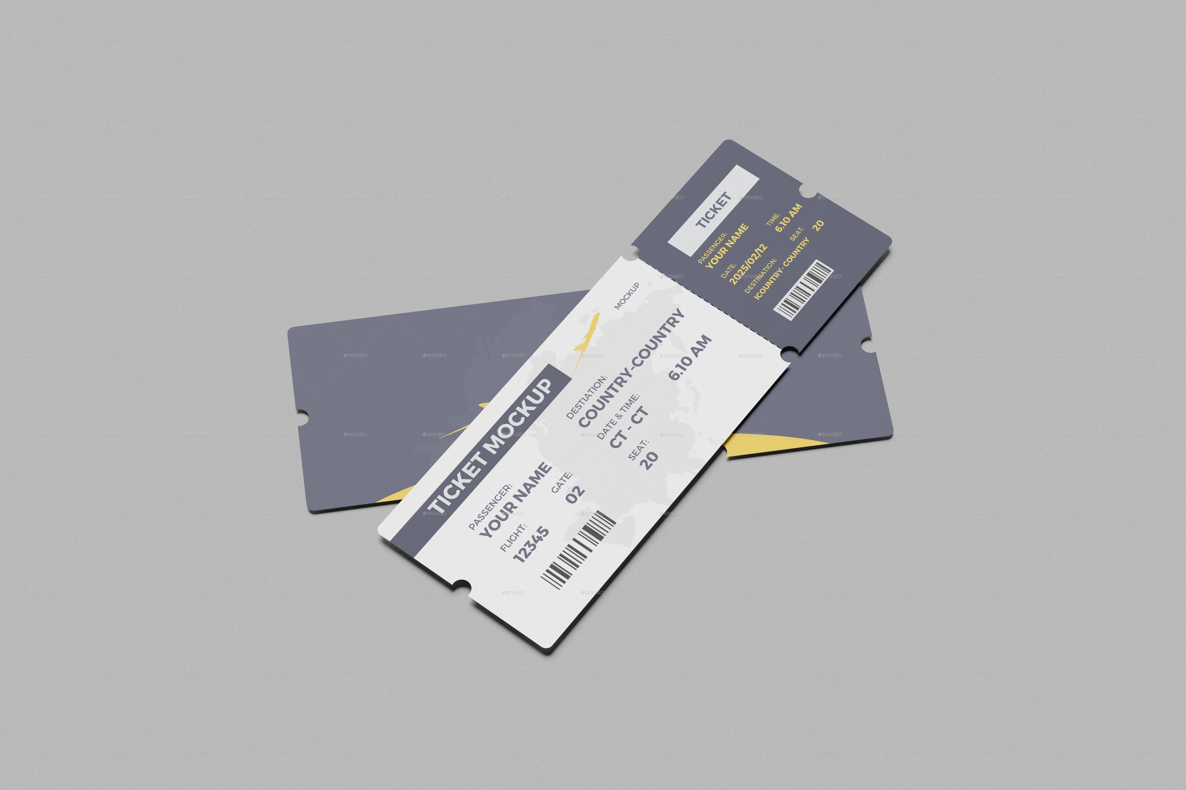 Ticket Mockup, Graphics | GraphicRiver