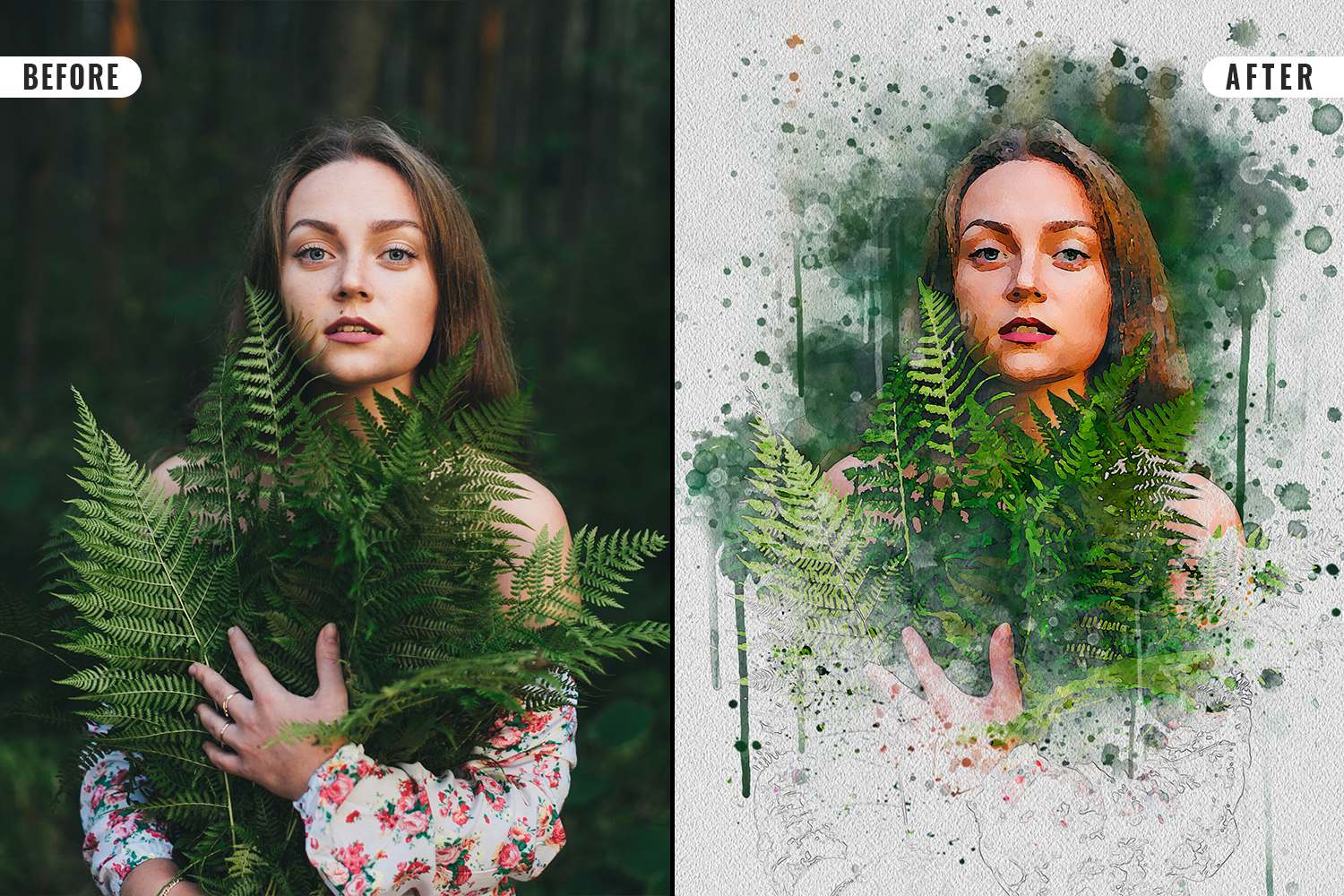 Watercolor Photo Effect, Add-ons | GraphicRiver