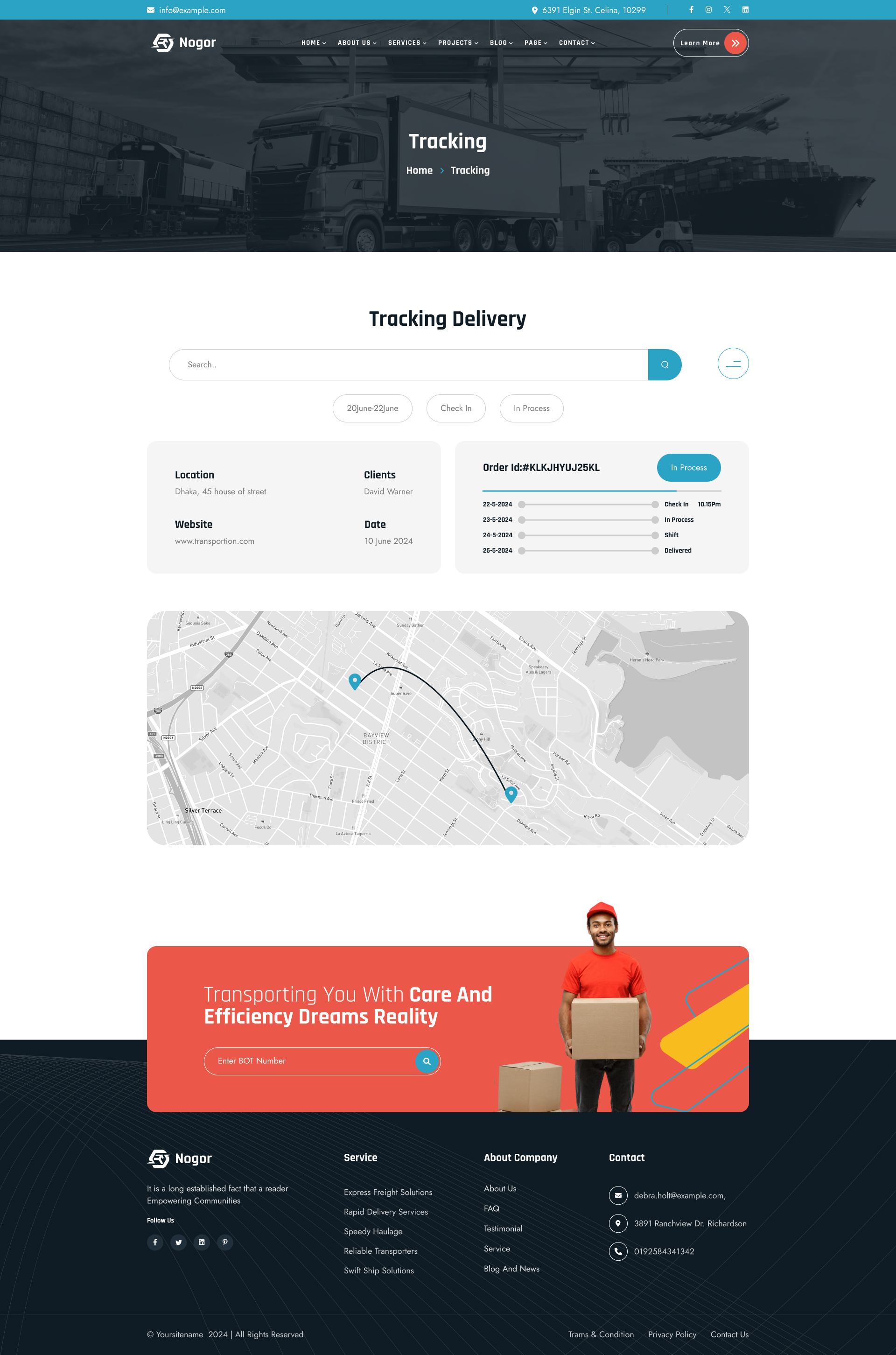 Nogor - Transportation & Logistics Figma Template by ThemeFlowx ...