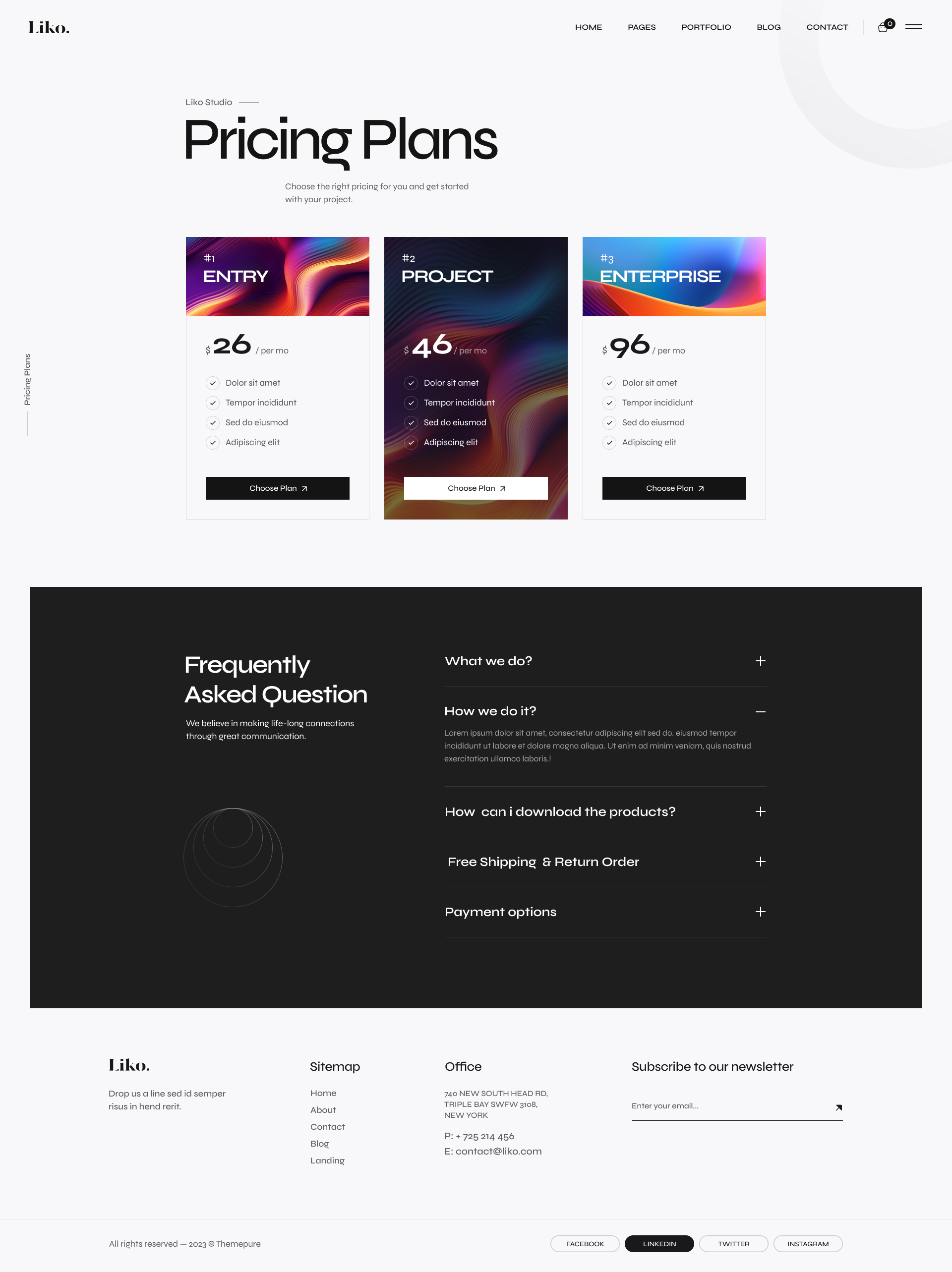 Liko - Creative Agency & Portfolio Figma Template by AQLOVA | ThemeForest