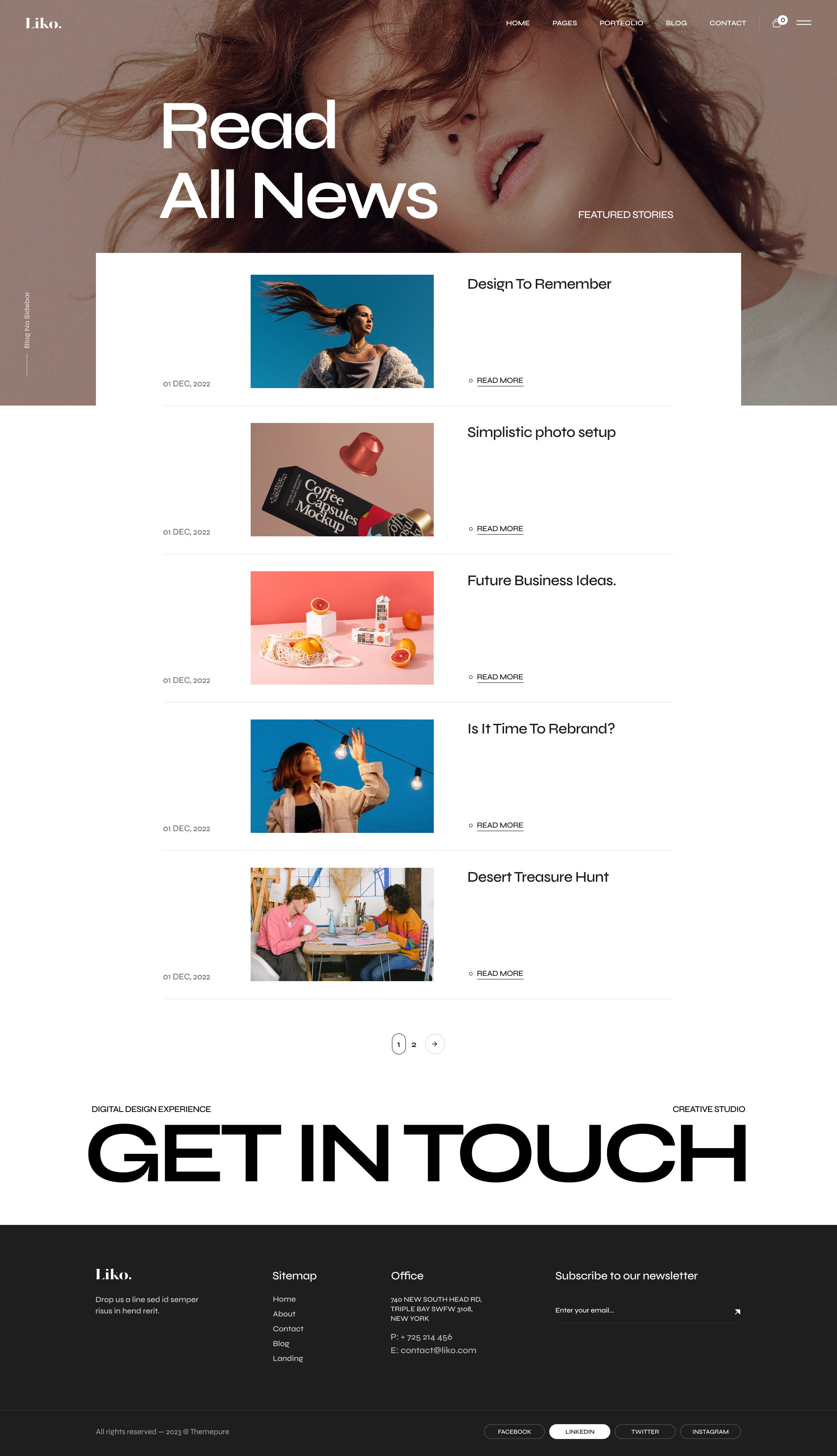 Liko - Creative Agency & Portfolio Figma Template by AQLOVA | ThemeForest