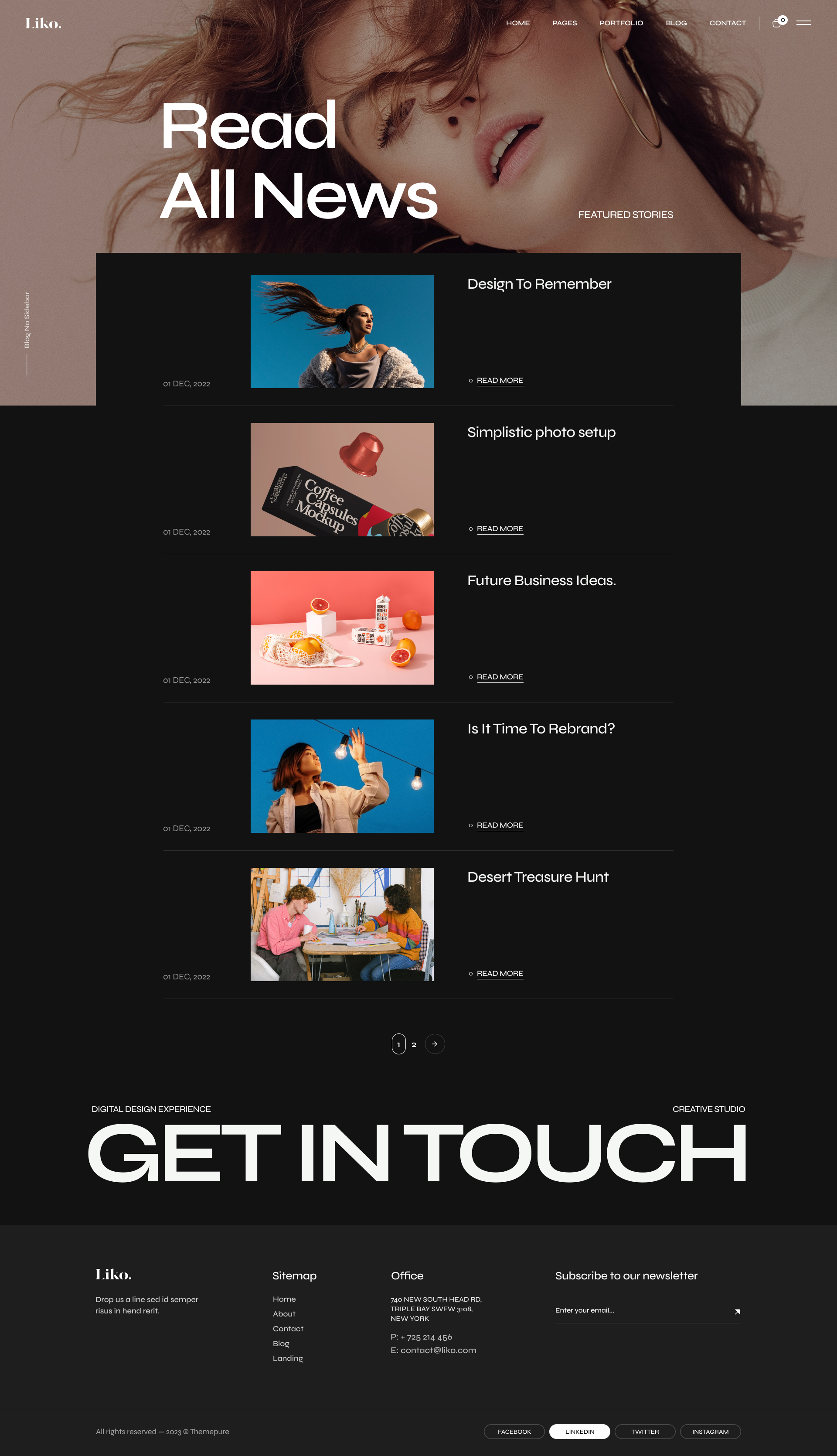 Liko - Creative Agency & Portfolio Figma Template by AQLOVA | ThemeForest