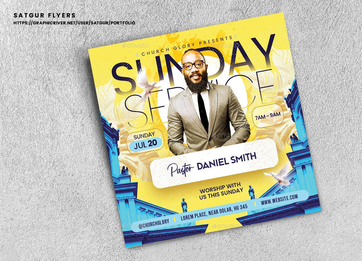 Church Flyer Template - PSD, Print Templates | GraphicRiver