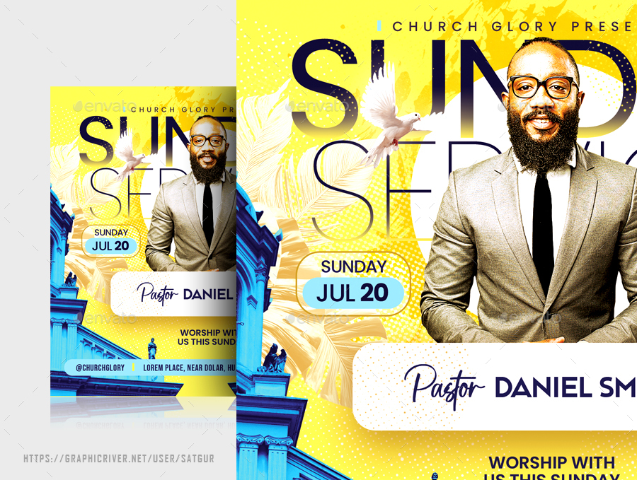 Church Flyer Template - PSD, Print Templates | GraphicRiver