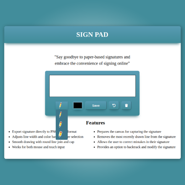 Digital Sign Pad by CubixSol | CodeCanyon