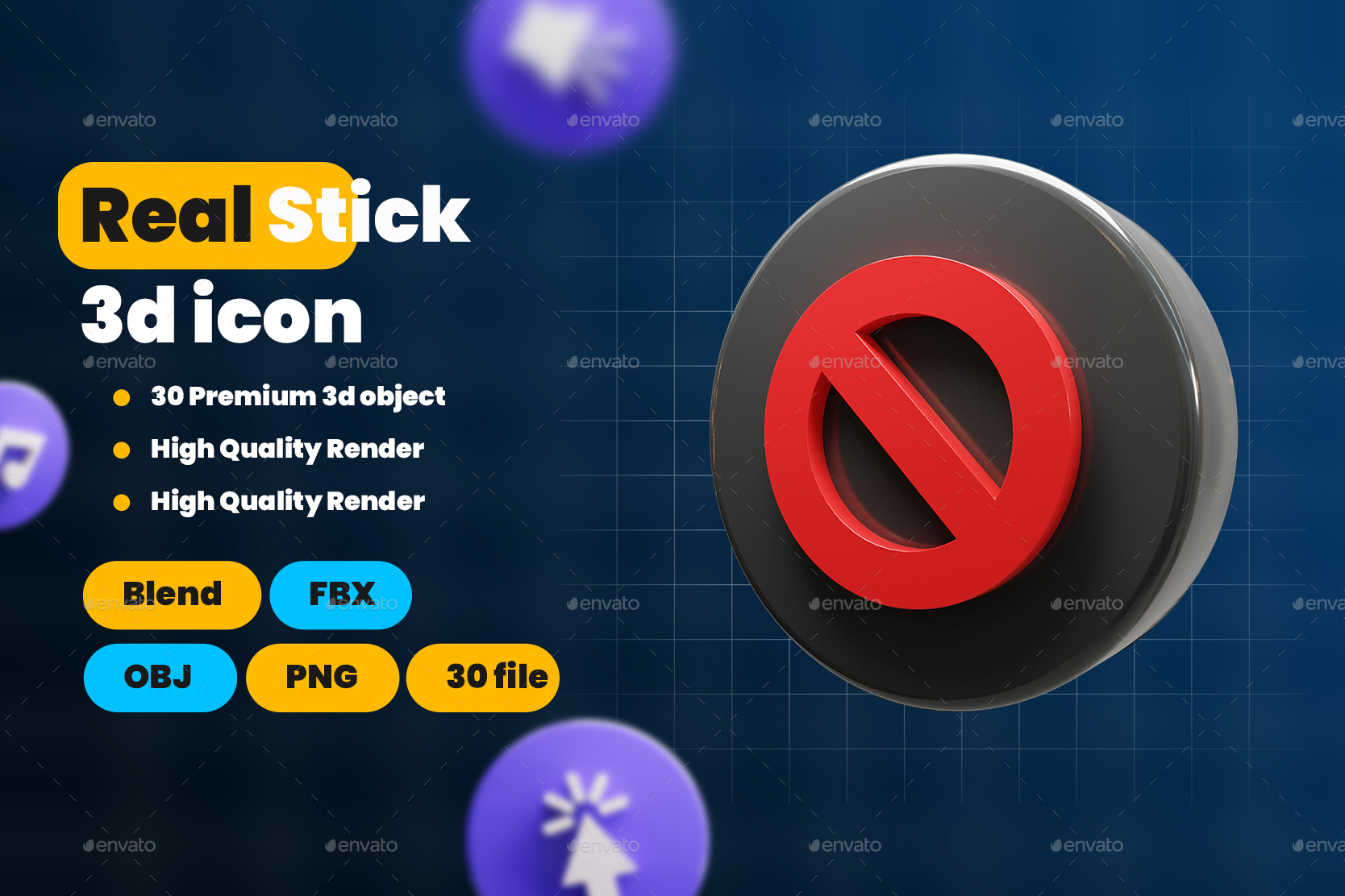 Web Apps Real stick 3d Illustration Icon Pack, Graphics | GraphicRiver