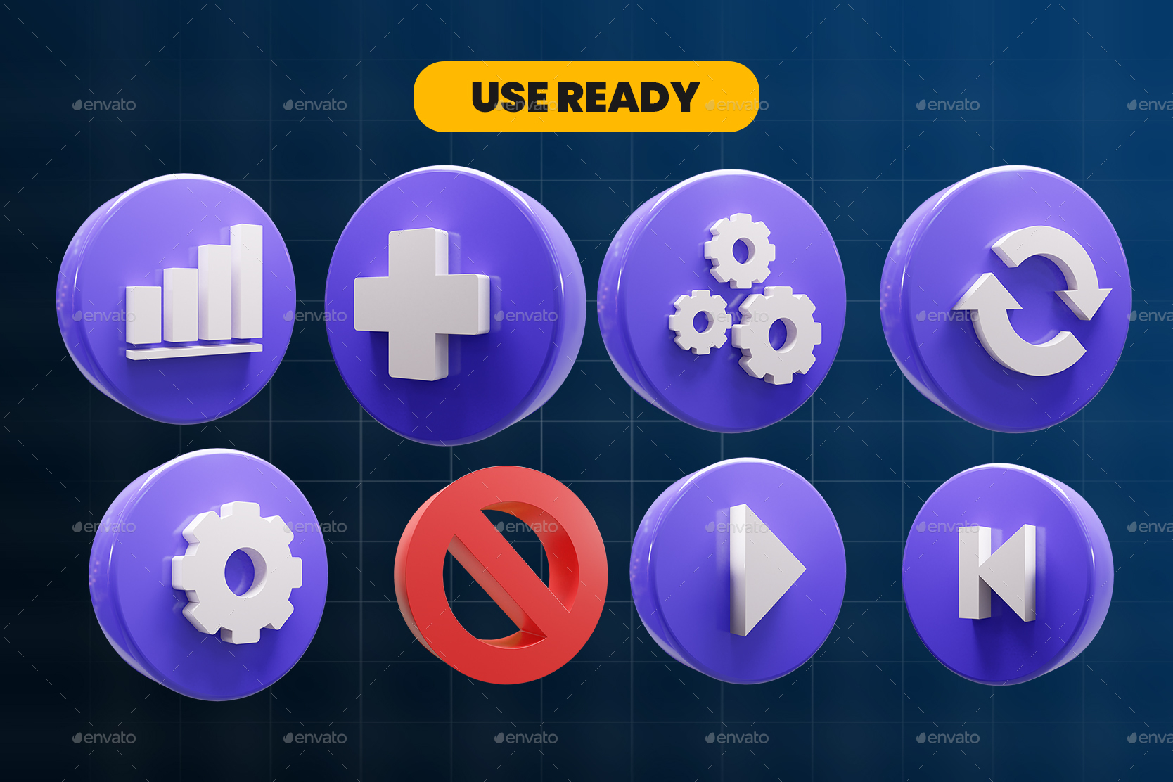 Web Apps Real stick 3d Illustration Icon Pack, Graphics | GraphicRiver