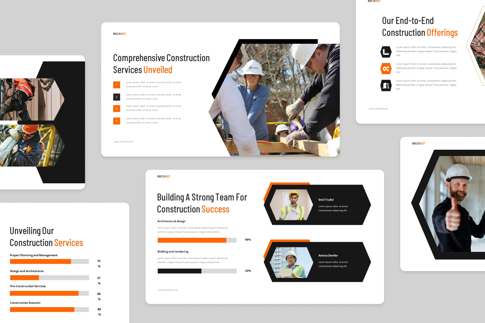 Construction Building Presentation PowerPoint, Presentation Templates