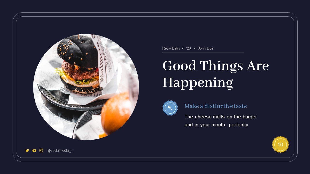 Restaurant Food PowerPoint Template, Presentation Templates | GraphicRiver