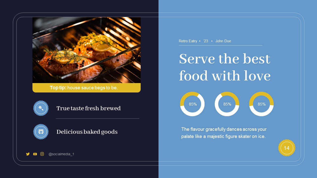 Restaurant Food PowerPoint Template, Presentation Templates | GraphicRiver