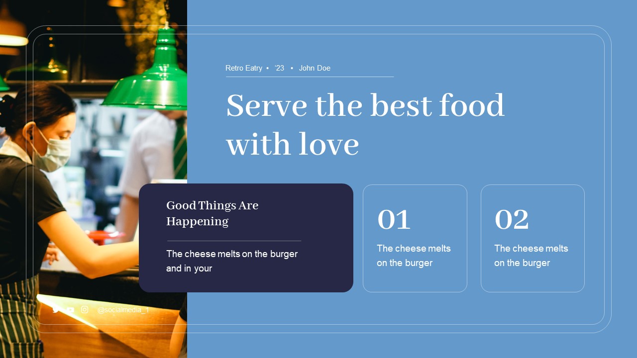 Restaurant Food PowerPoint Template, Presentation Templates | GraphicRiver