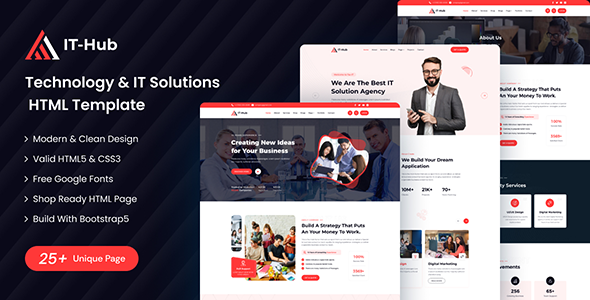 IT-Hub - Technology & IT Solutions HTML Template by ThemeLab-Portfolio