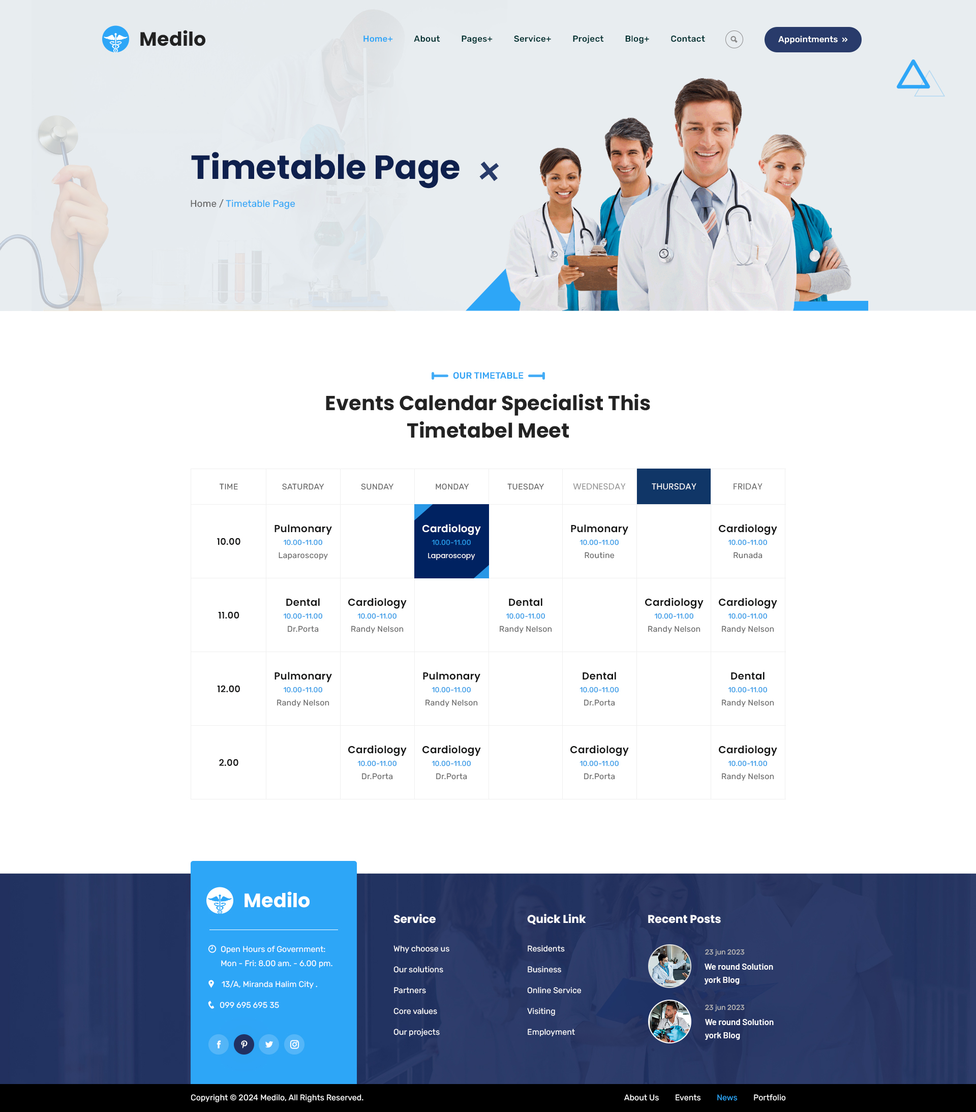 Medilo - Medical & Health XD Template. by Werpax | ThemeForest