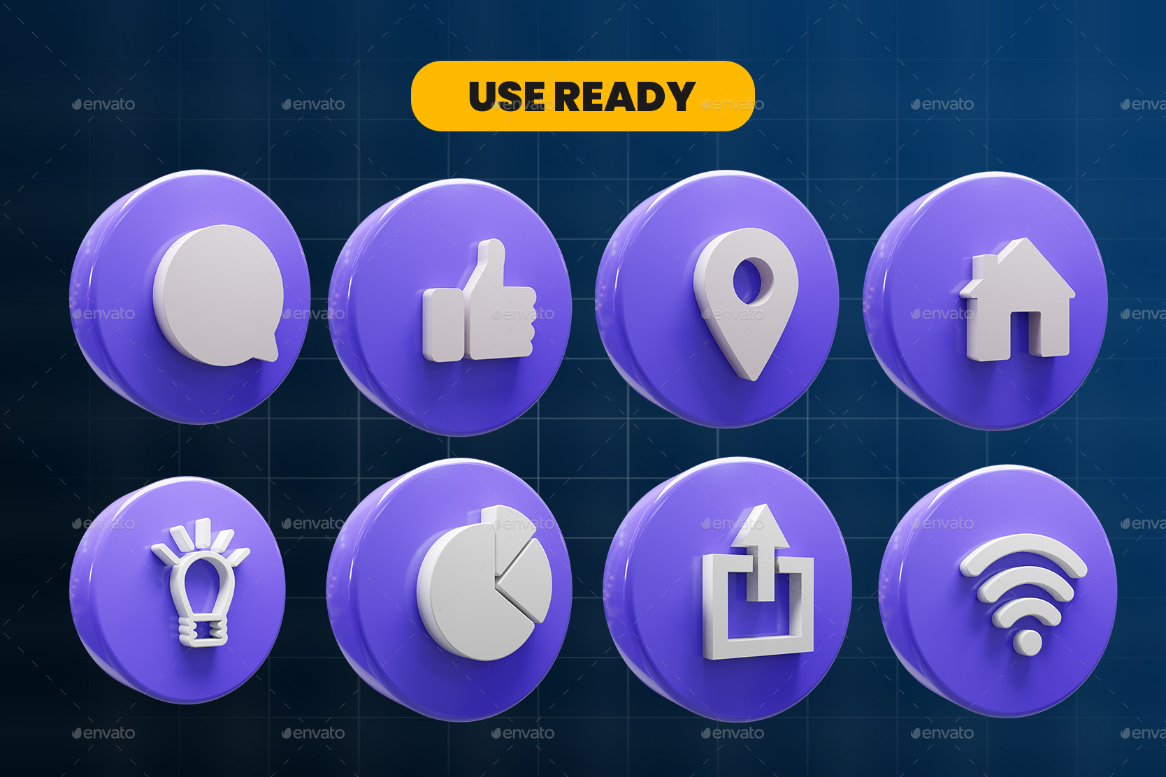 Web Apps Real stick 3d Illustration Icon Pack, Graphics | GraphicRiver