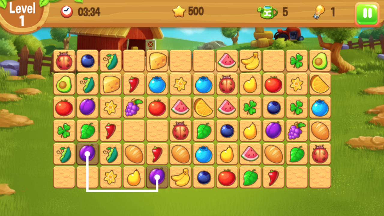 Farm Tile Connect - Matching Game Android Studio Project with AdMob Ads ...