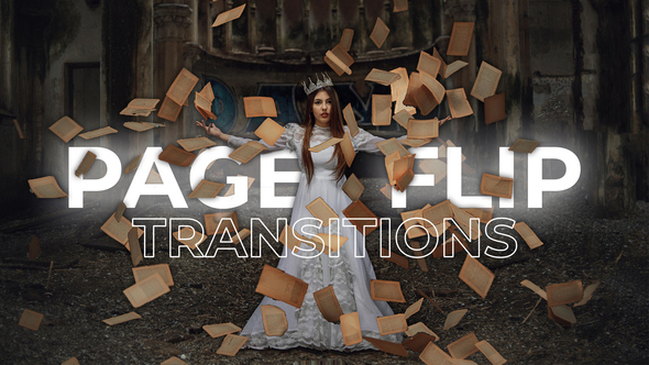 Page Flip Transitions, DaVinci Resolve Templates | VideoHive