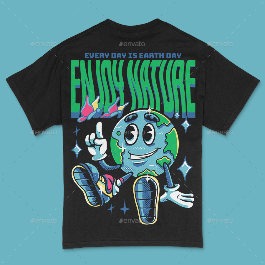 Enjoy Nature T-Shirt Design Template, T-Shirts | GraphicRiver
