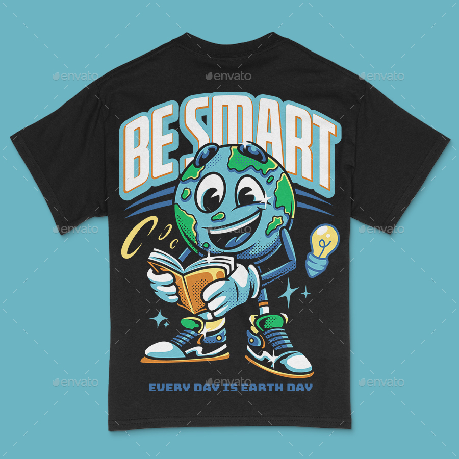 Be Smart T-Shirt Design Template, T-Shirts | GraphicRiver