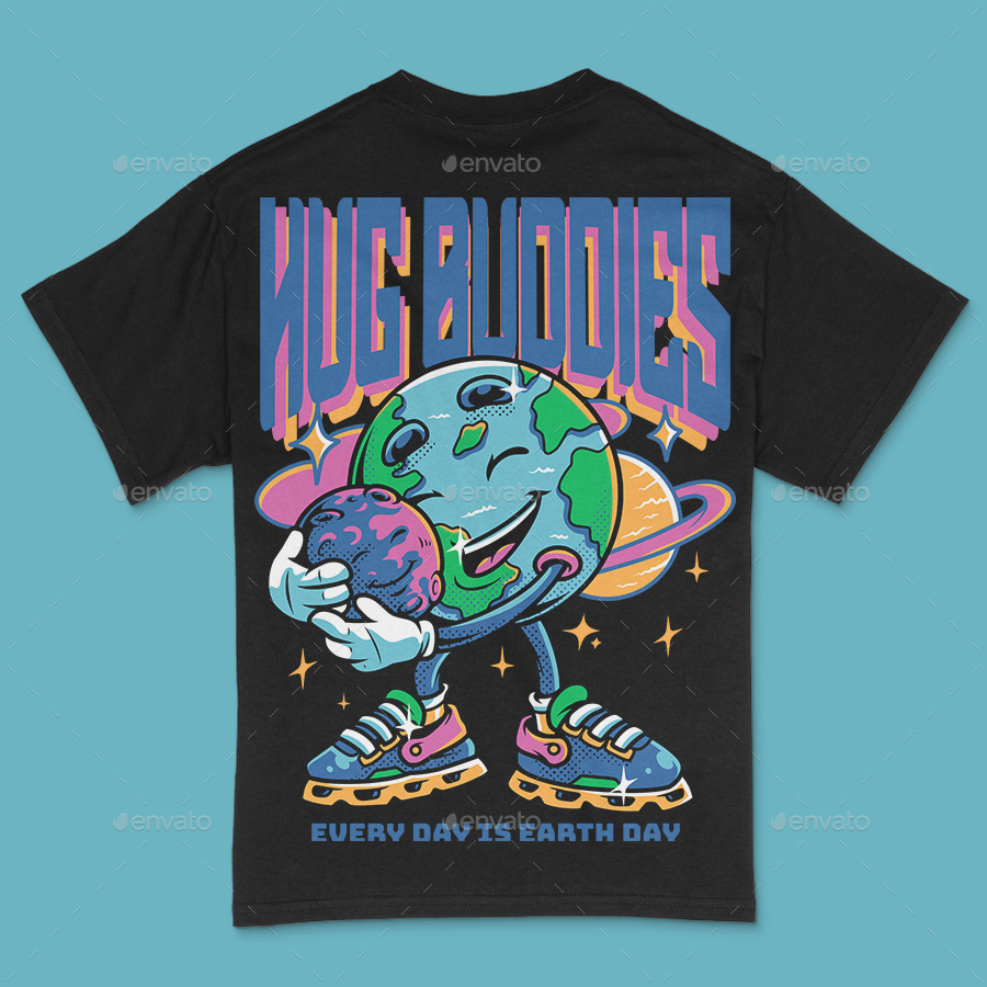 Hug Buddies T-Shirt Design Template, T-Shirts | GraphicRiver