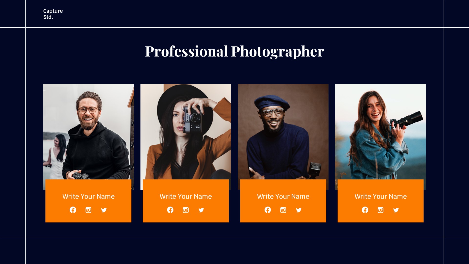 Capture - Photography Portfolio Keynote Template, Presentation Templates