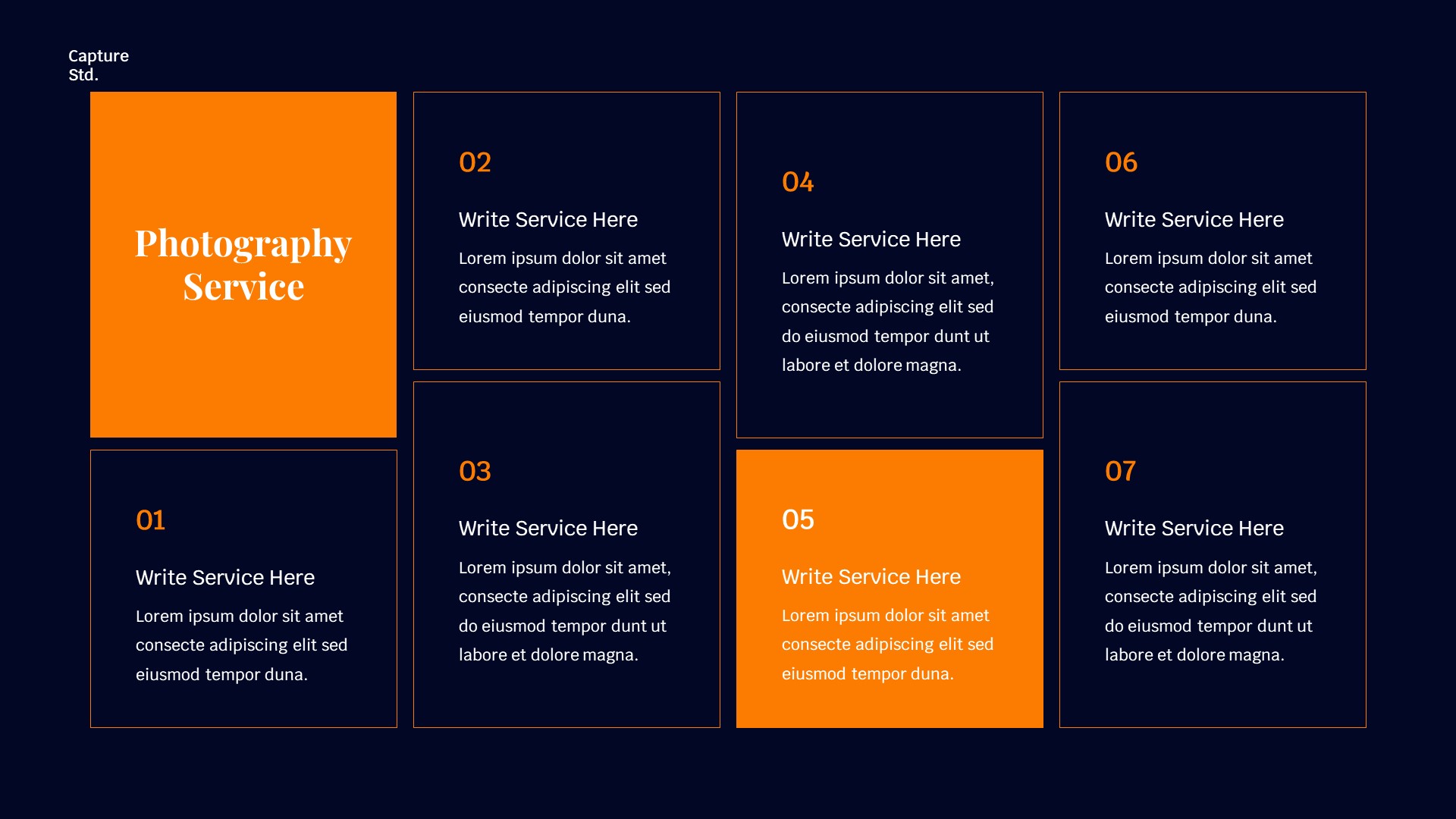 Capture - Photography Portfolio Keynote Template, Presentation Templates