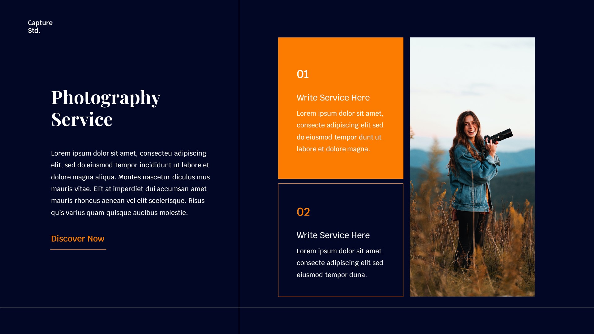 Capture - Photography Portfolio Keynote Template, Presentation Templates